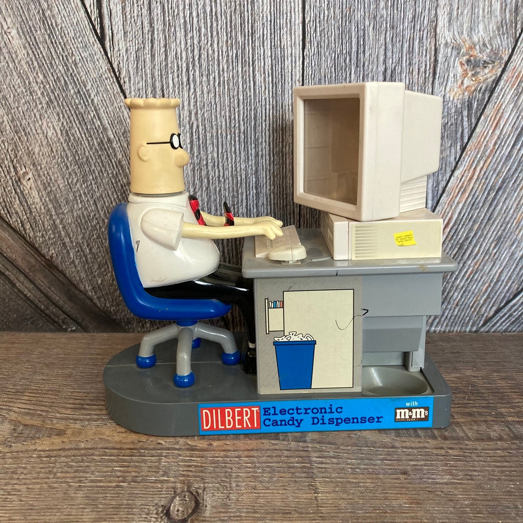 Vintage Dilbert Electronic Candy Dispenser for M&m's Candy, WORKS ...