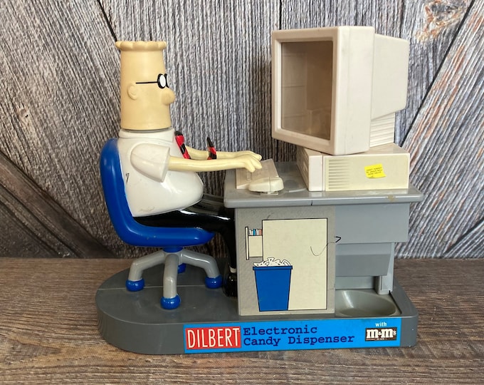 Vintage Dilbert Electronic Candy Dispenser for M&m's Candy, WORKS ...
