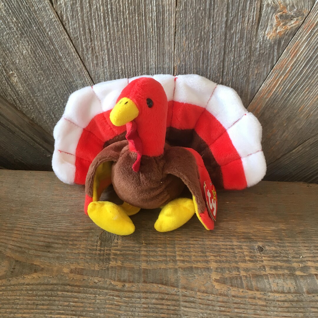 Vintage Turkey Beanie Baby {thanksgiving Turkey Beanie Babies Gobbles ...