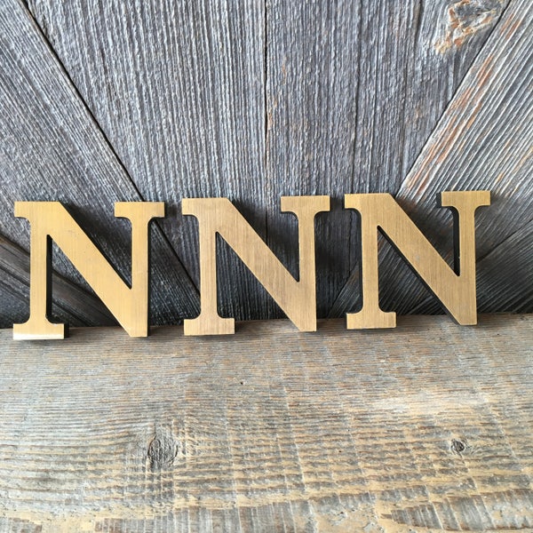 Metal Letter N - Etsy