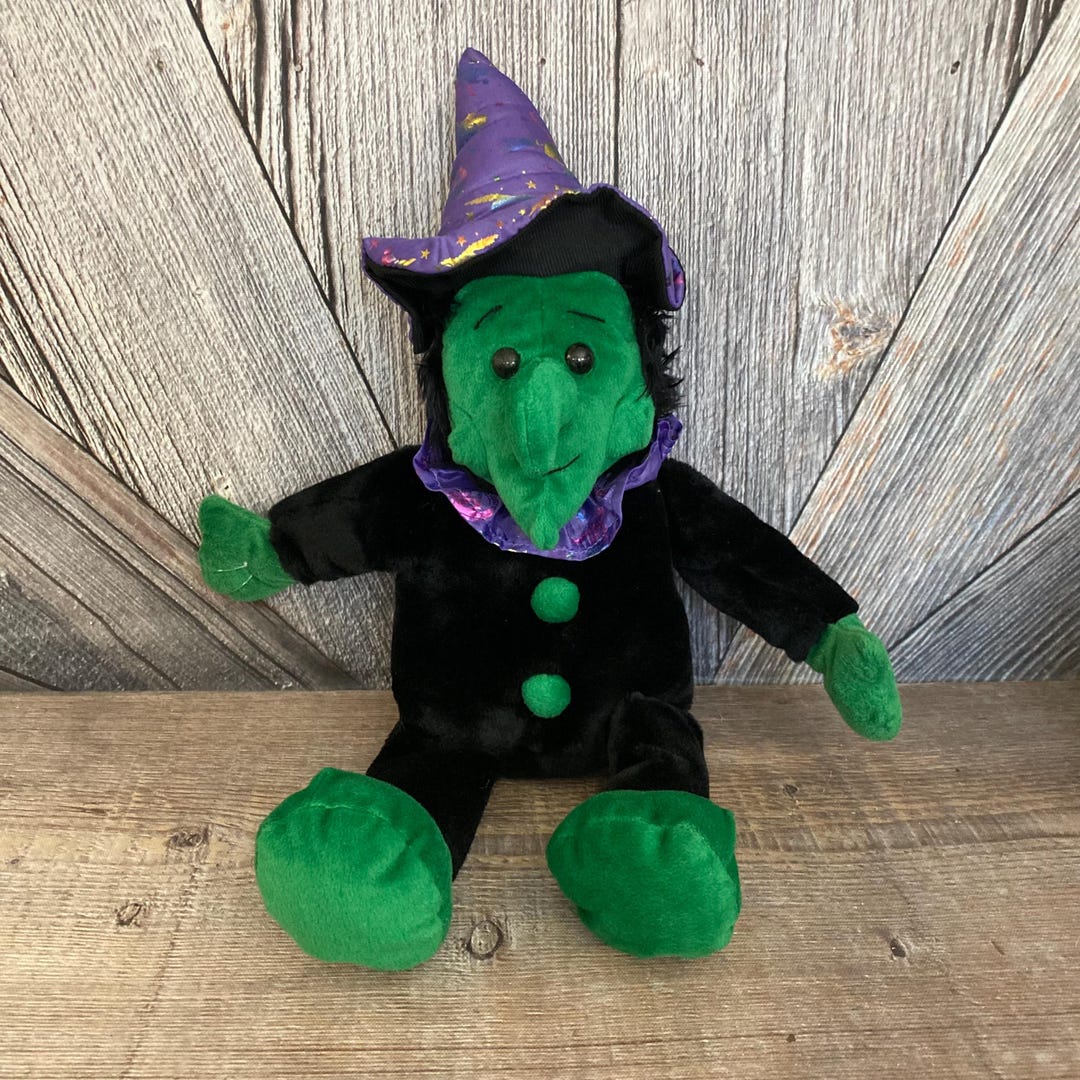 Vintage Witch Plush Toy, 18 Inch Halloween Plush Decoration, Tony Toy ...