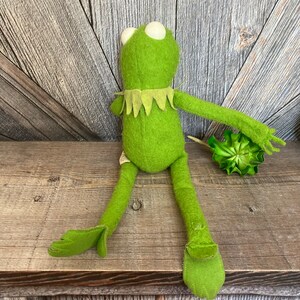 Vintage Kermit Plush Muppet 70's Fisher Price 850 1976 Stuffed Plush ...