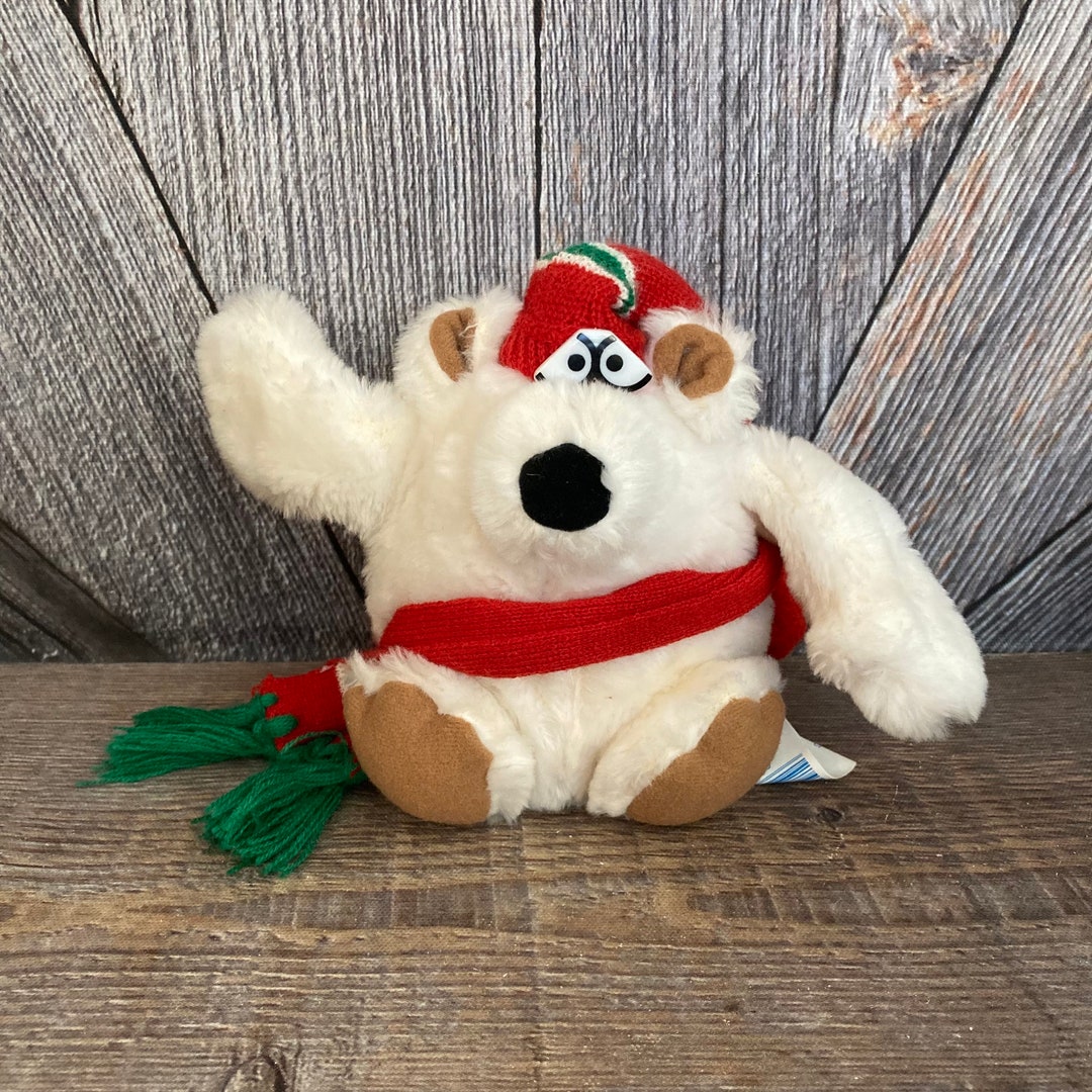 Vintage Polar Bear Plush, Teddy Bear Plush Toy Stuffed Animal {1984 ...