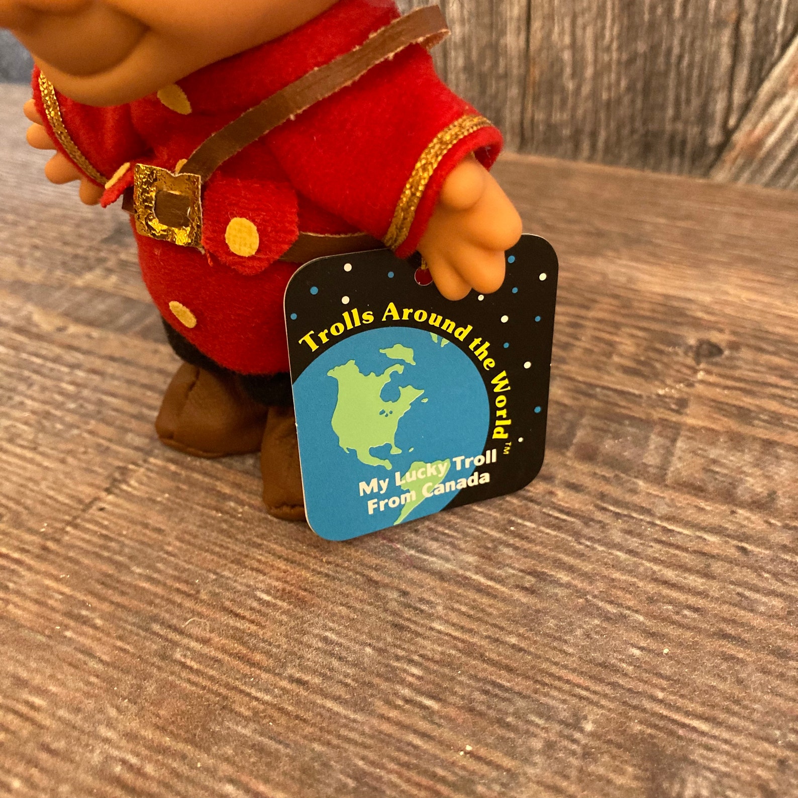 Vintage Candian Troll Doll Canada Mountie Troll with Hair | Etsy