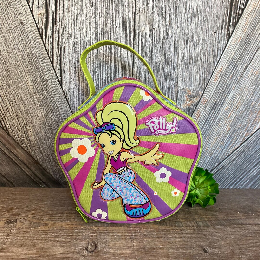 Vintage Polly Pocket Doll Case Carrying Case Bag Purse {2003 Dazzlin ...