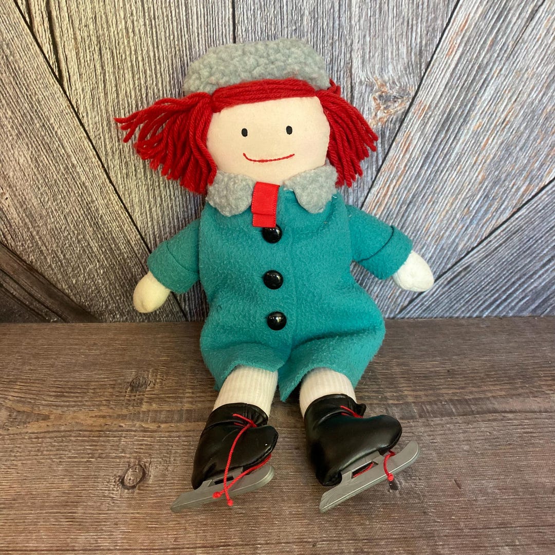 Vintage Madeline Doll 1990 Eden Toys Ice Skating 15 Inch ORIGINAL ...