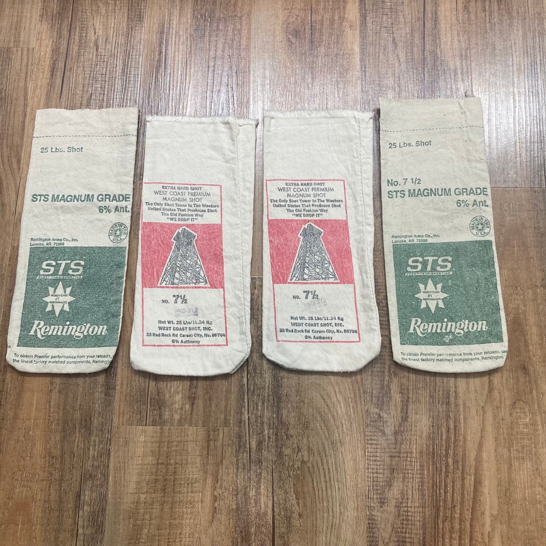 Vintage Canvas Shot Bag West Coast Premium Shot Sack Remington Shot Bag ...