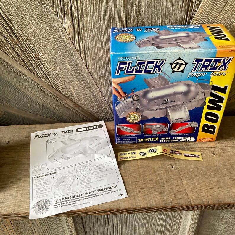 Flick Trix Extreme Pro Bowl Park From Spin Master Toys 2000 - Etsy