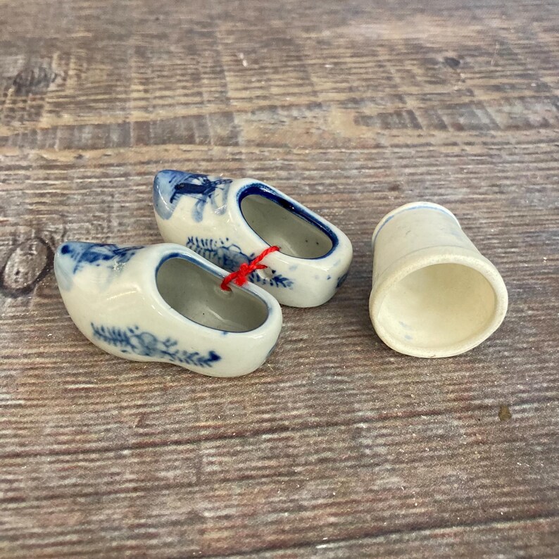 Vintage Wooden Shoes {MINIATURE Ceramic Dutch Wooden Clogs Dutch ...