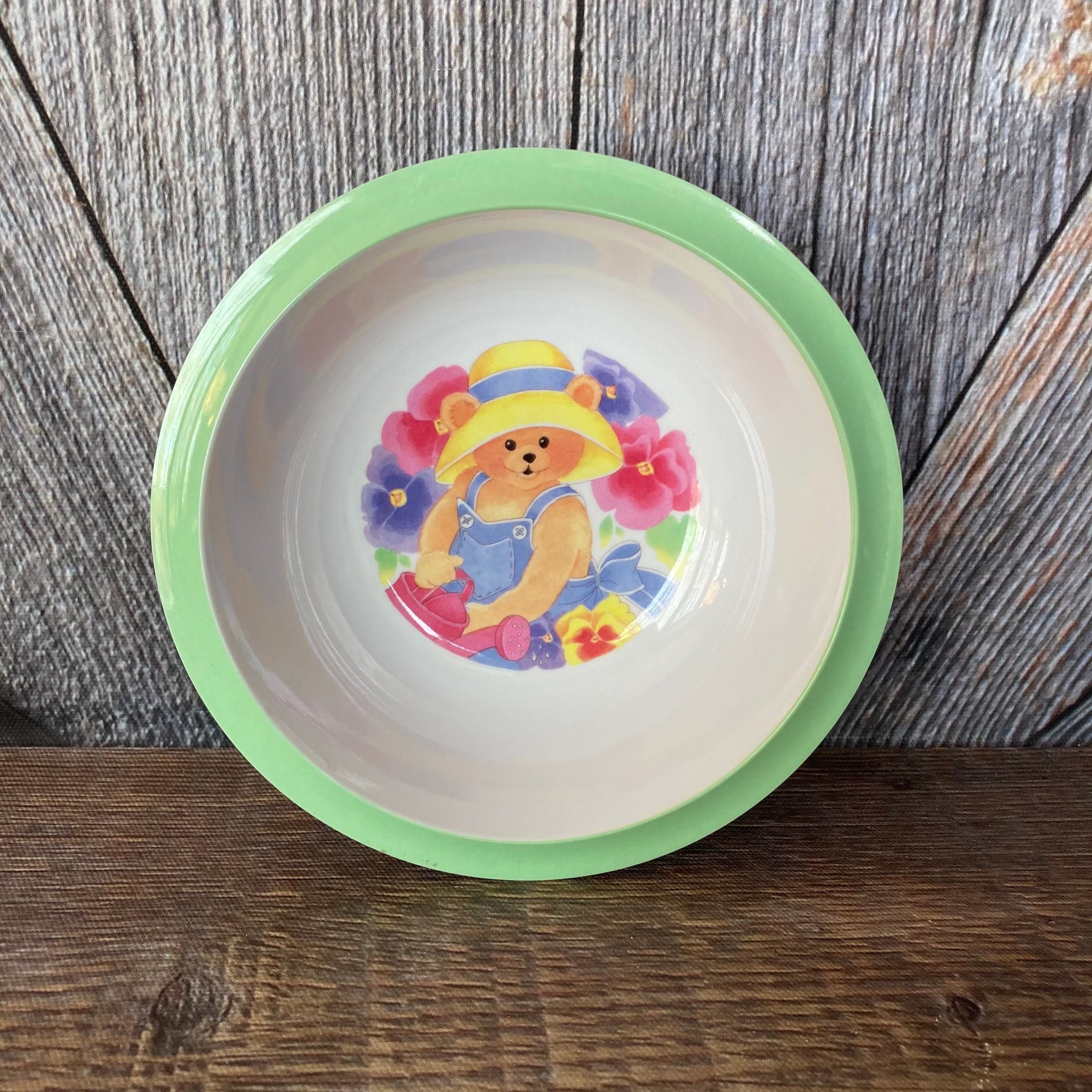 Vintage Teddy Bear Bowl Melmac Plastic Dinnerware 90s Cute | Etsy
