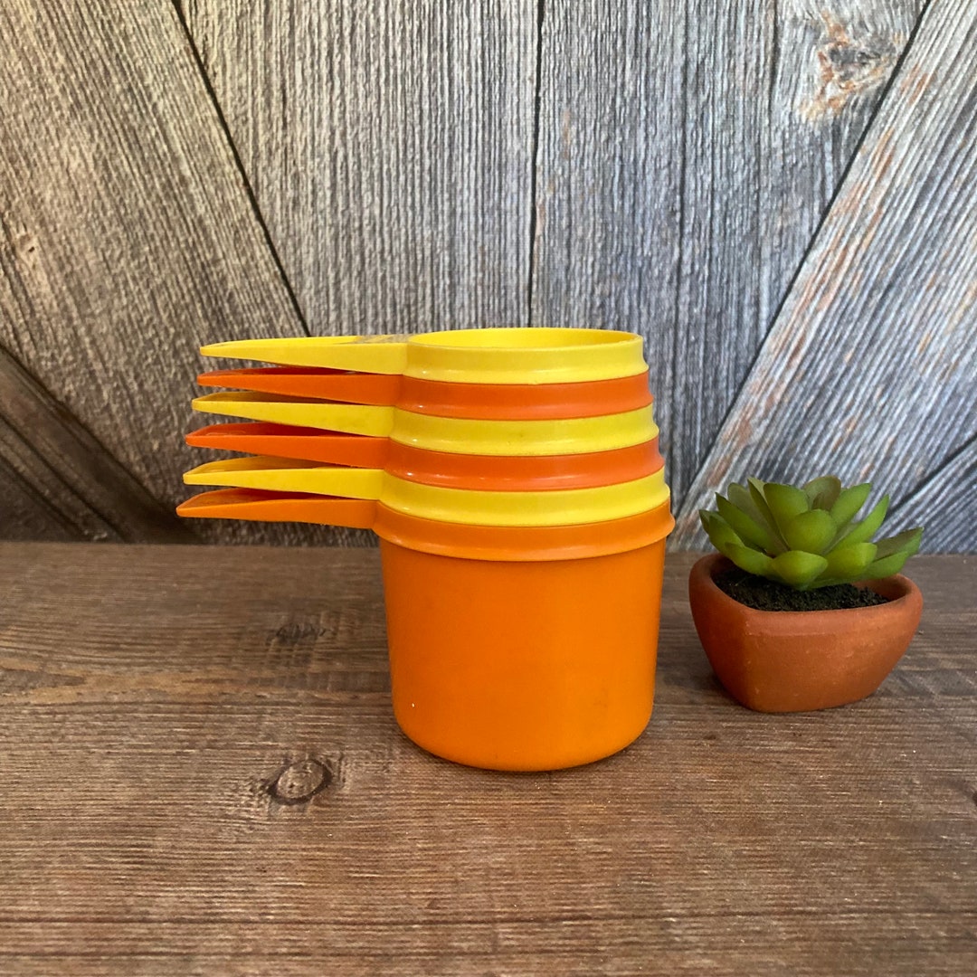 Vintage Tupperware Measuring Cups plastic Tupper Ware - Etsy