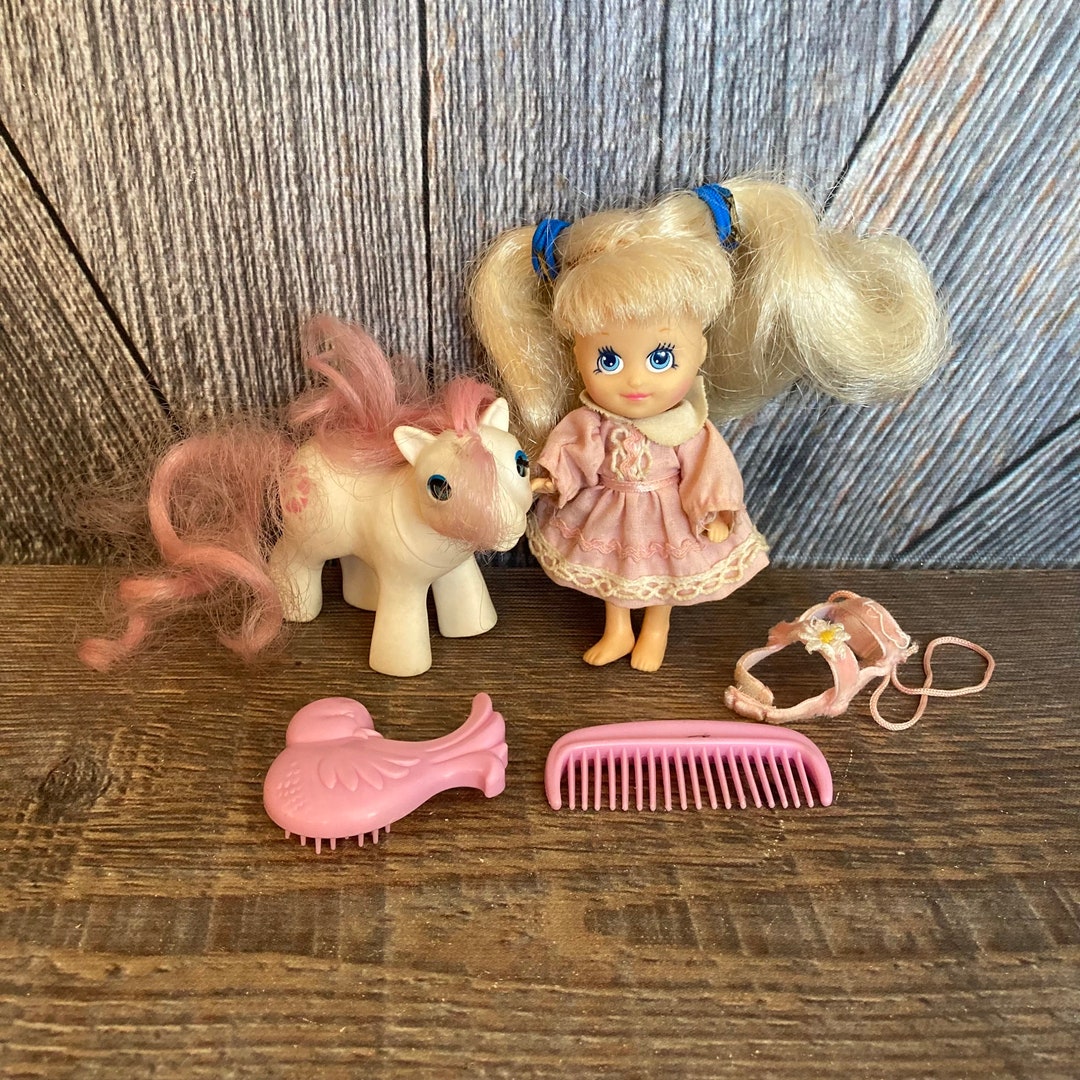 Vintage My Little Pony Molly and Baby Sundance Beddy Bye Eye and Brush ...