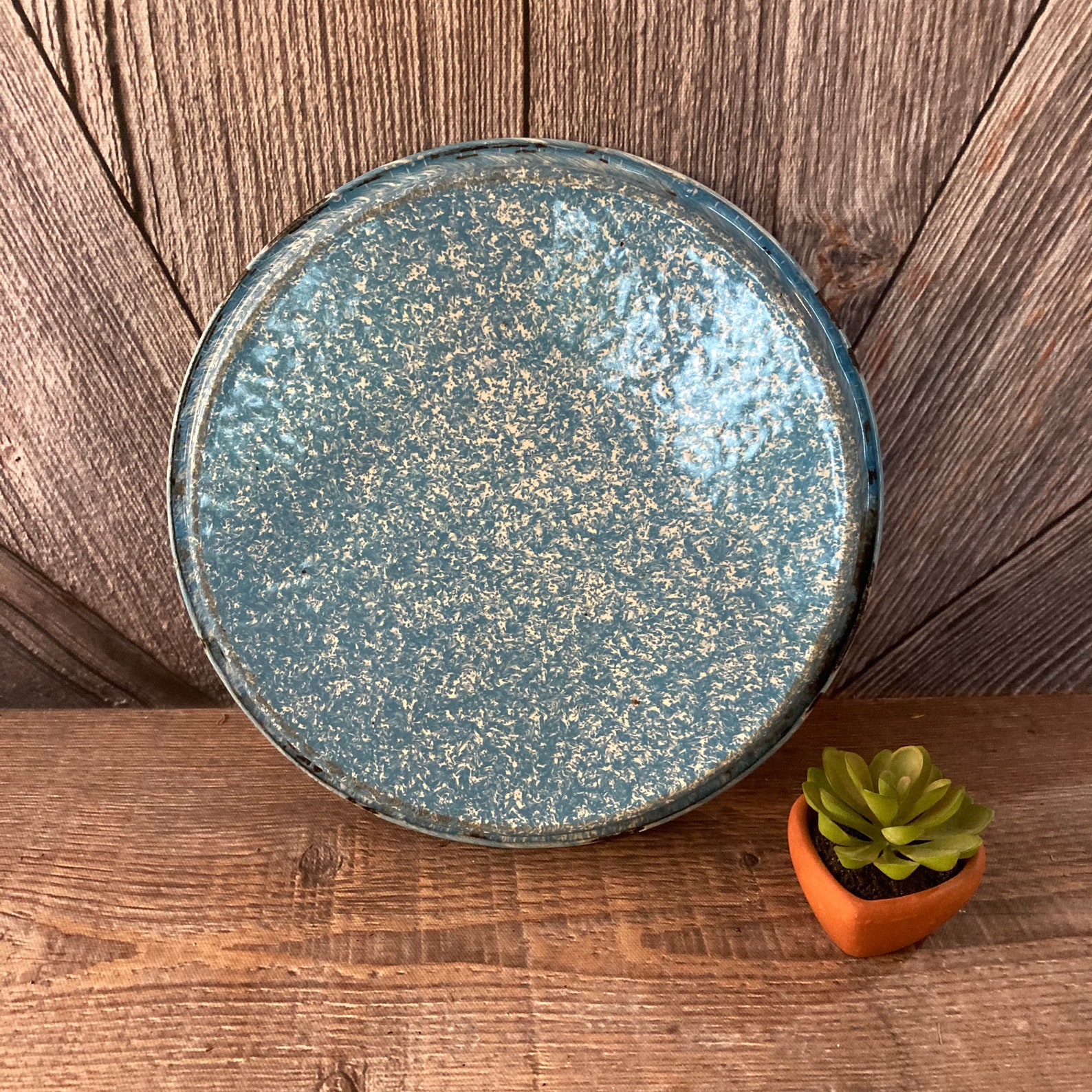 Vintage Blue Enamel Bowl enamelware Basin Blue Marbled - Etsy