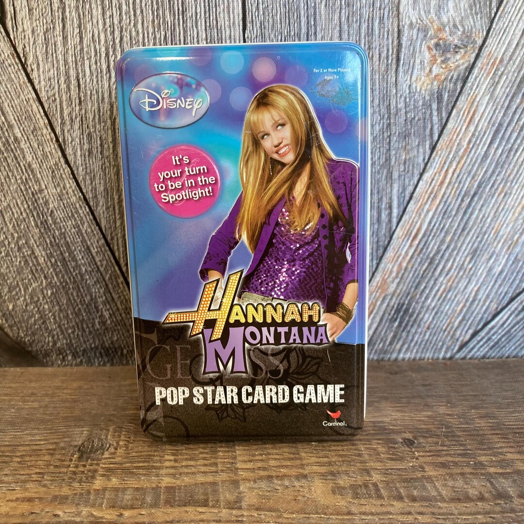 Vintage Hannah Montana Pop Star Card Game, Dinsey Cardinal Collectable ...
