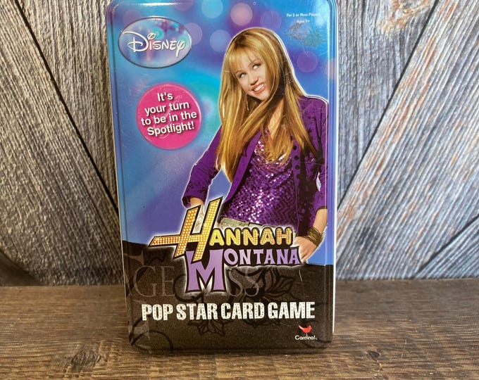 Vintage Hannah Montana Pop Star Card Game, Disney Cardinal Collectable ...