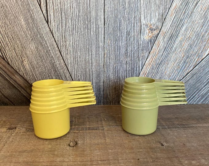 Vintage Tupperware Measuring Cups {plastic Tupper Ware Measuring Cup ...
