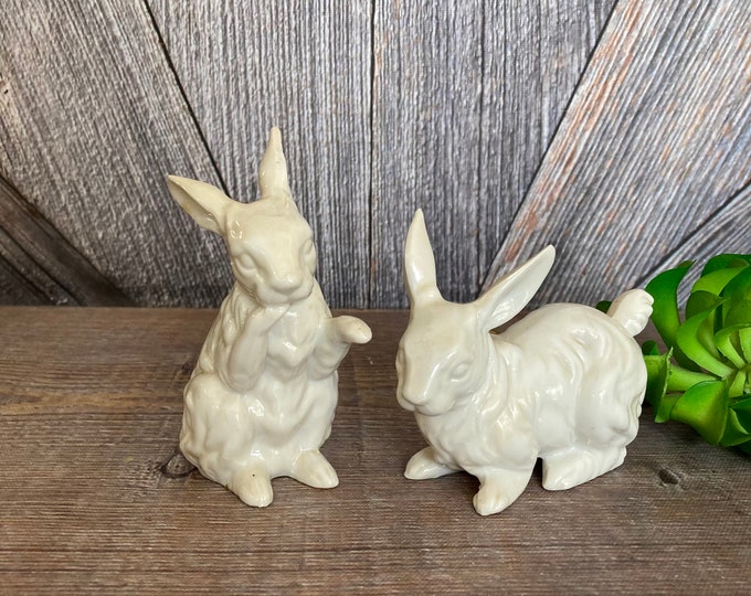 Ceramic Easter Bunny Mama With Baby Bunnies - Etsy
