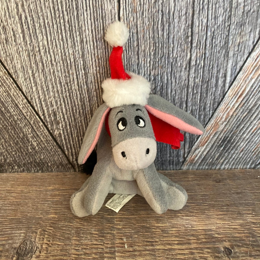 Vintage Eeyore Stuffed Animal Pooh Plush Toy {christmas Hat Eeyore ...