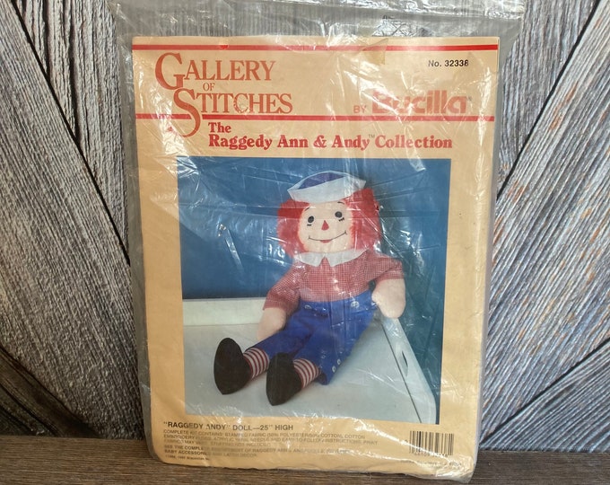 Raggedy Andy Sewing Kits raggedy Ann Brother Pattern, Materials, Fabric ...
