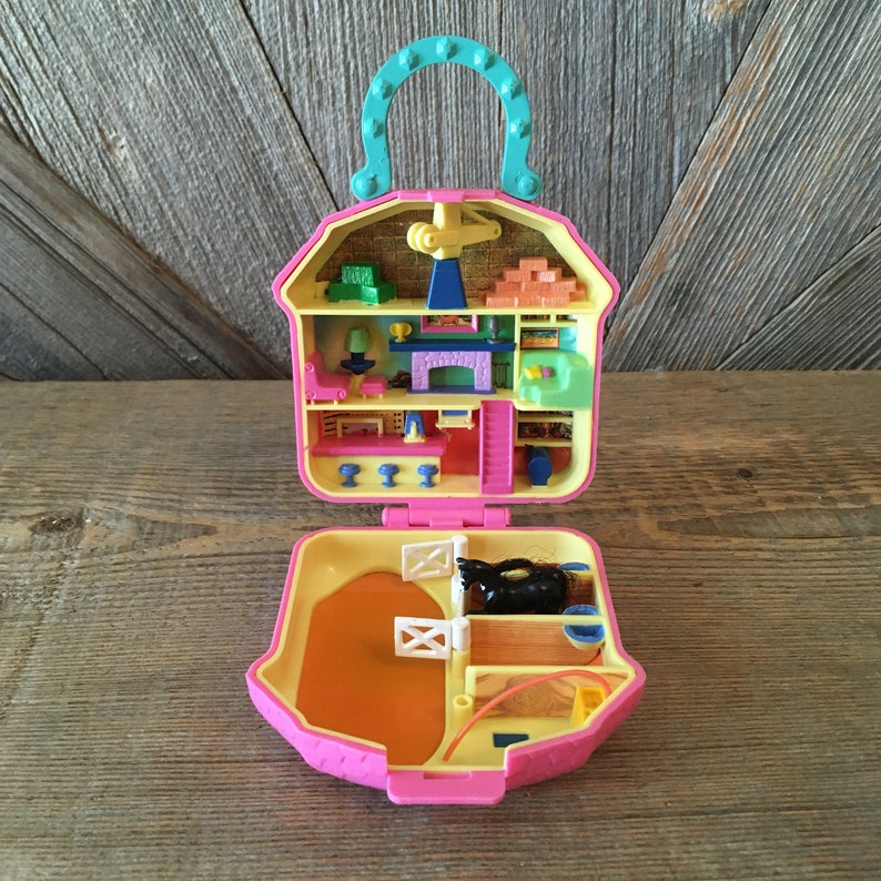 Vintage Happy Trails Club Horse Polly Pocket Set Horse Stable | Etsy