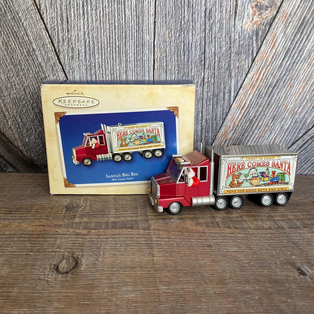 Vintage Santa's Big Rig Christmas Ornament {hallmark Keepsake Ornament ...
