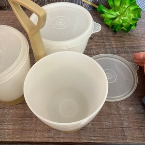 Vintage Tupperware Condiment Containers and Caddy With Lids 757 Vintage ...