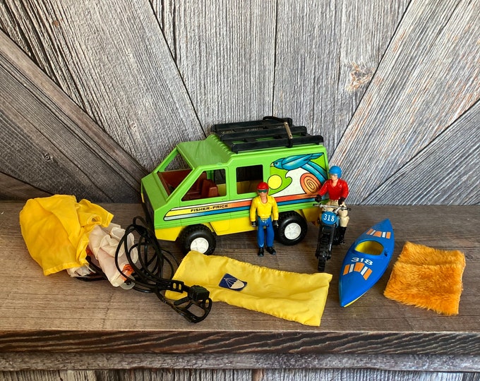 Vintage Adventure People Daredevil Sport Van 1970's Fisher Price People ...