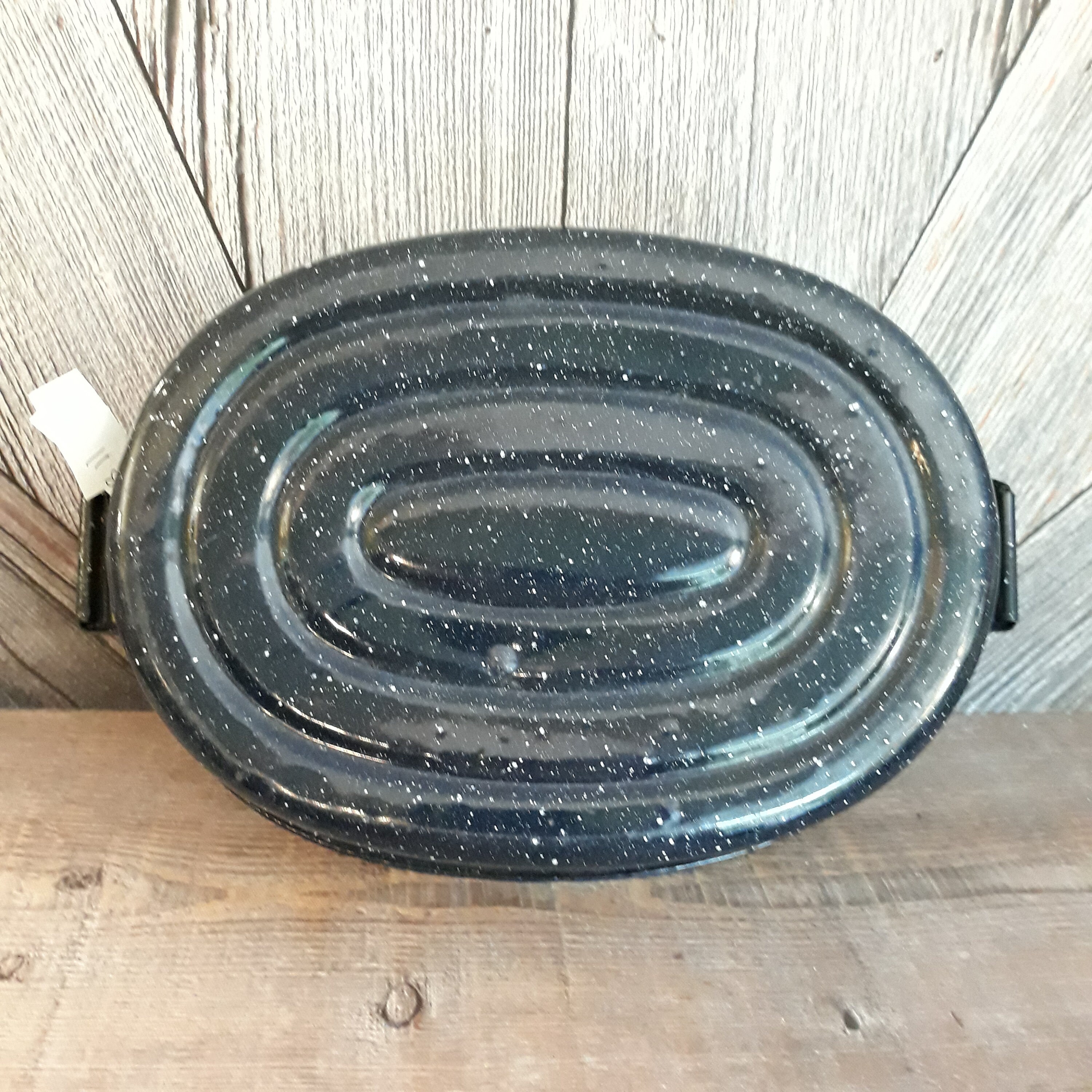 Vintage Enamel Roaster Roasting Pan Rooster Roaster Chicken - Etsy