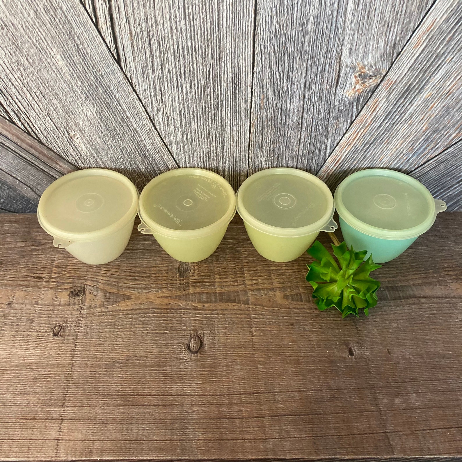 4 Vintage Tupperware Refrigerator Bowls Plastic Tupper Ware - Etsy