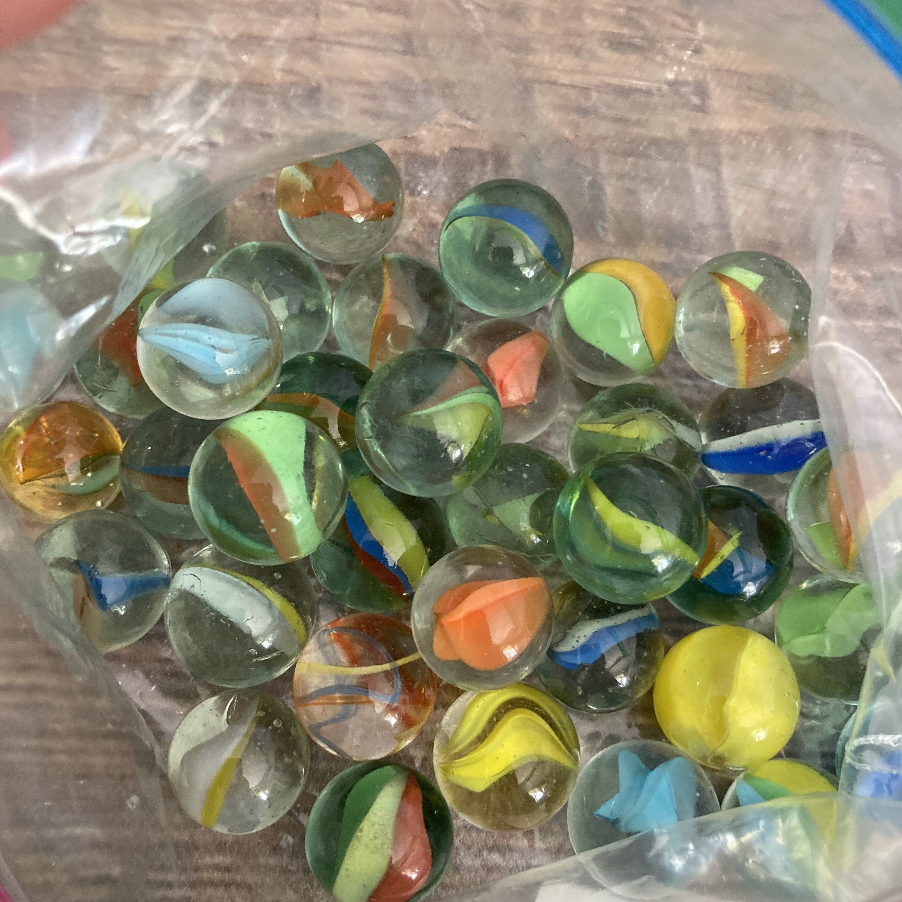 50 Vintage Glass Marbles DIY Vintage Decor Crafting Cats Eye - Etsy
