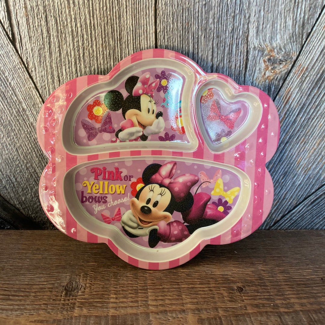 Vintage Minnie Mouse Plate vintage Disney Melmac Plastic Plate Kids ...