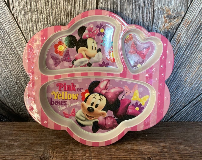 Vintage Minnie Mouse Plate vintage Disney Melmac Plastic - Etsy
