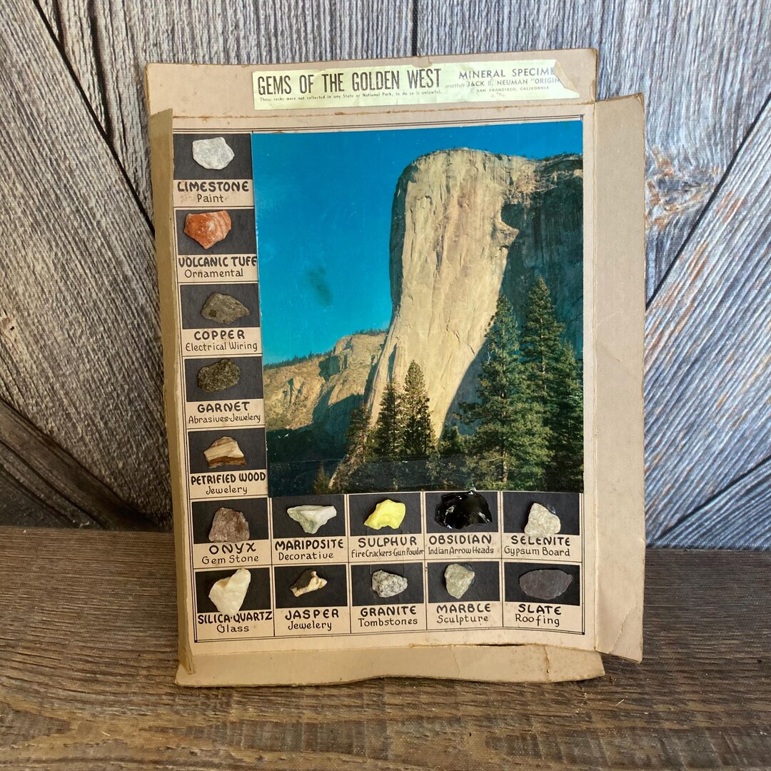 Vintage Rock Collection, Gems of the Golden West, Rocks and Minerals ...