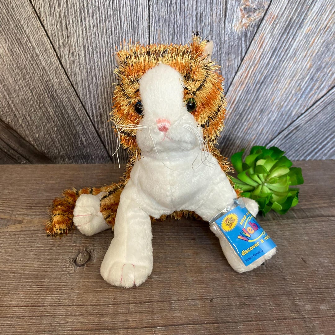 Vintage Striped Alley Cat Plush Webkinz Ganz 8 Inch ORIGINAL Toy ...