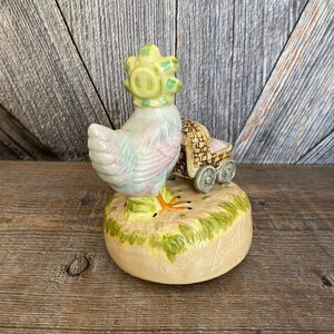 Vintage Chicken Music Box, Schmid Double Yoker, Hen With 2 Chicks in ...
