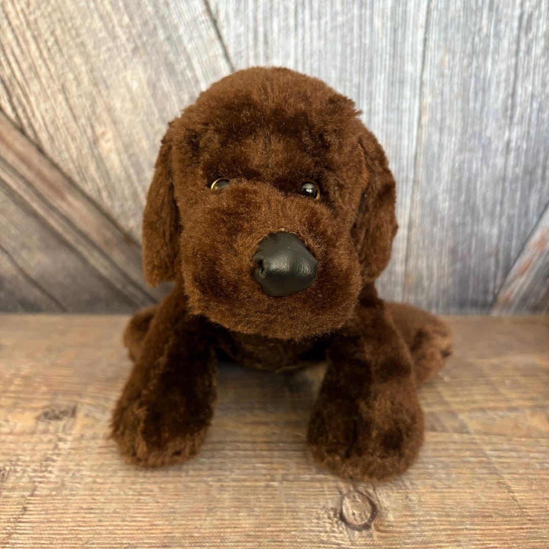 Vintage Webkinz Chocolate Lab Dog Plush Ganz Beagle 9 Inch ORIGINAL Toy ...