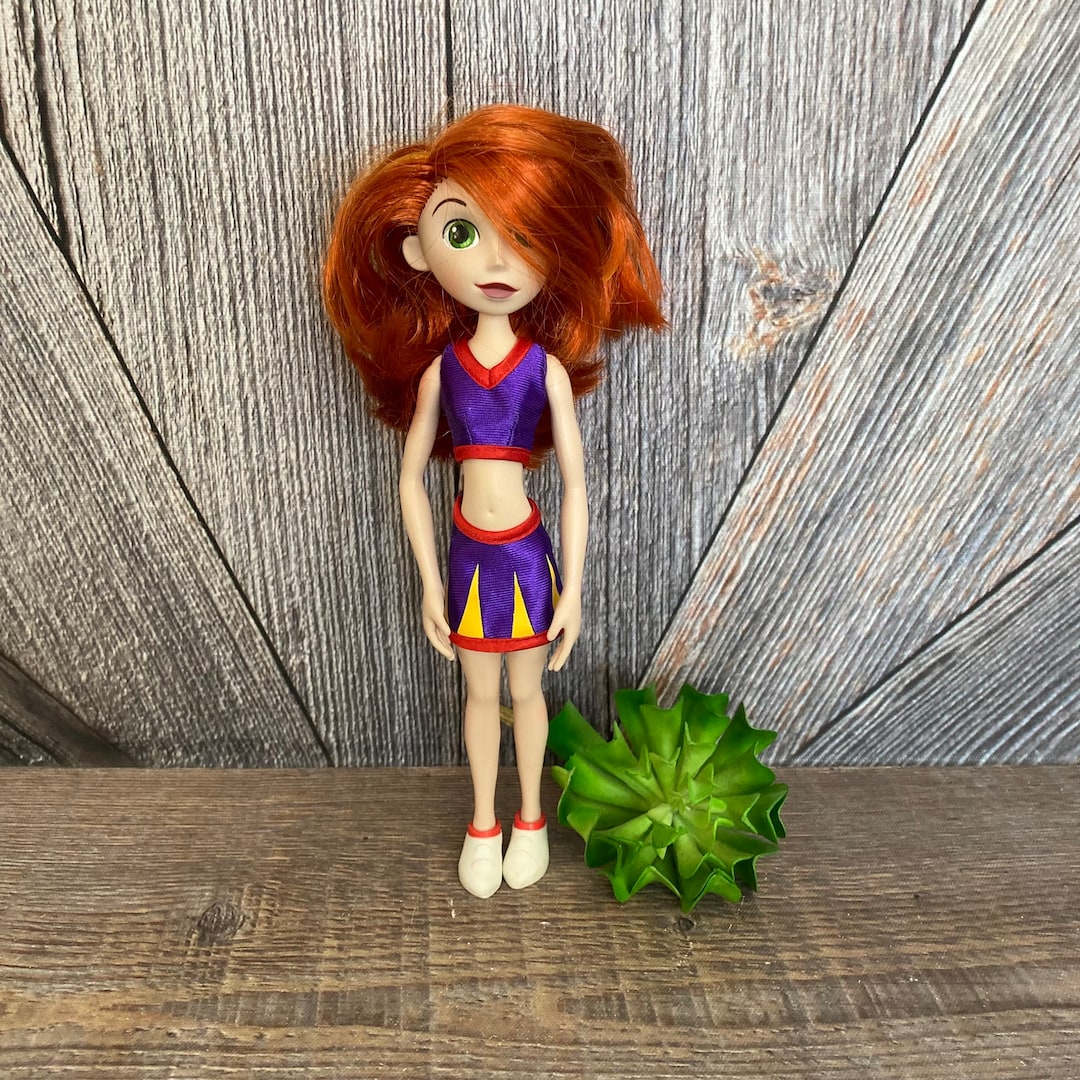 Vintage Kim Possible Doll Action Figure in Cheerleading Outfit, 10 Inch ...
