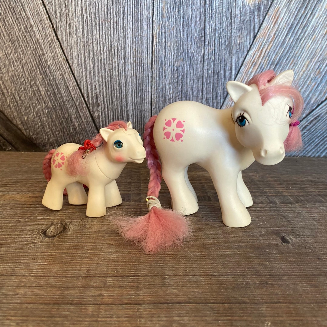 Vintage My Little Pony Mommy Sundance and Baby Sundance Beddy Bye Eye ...