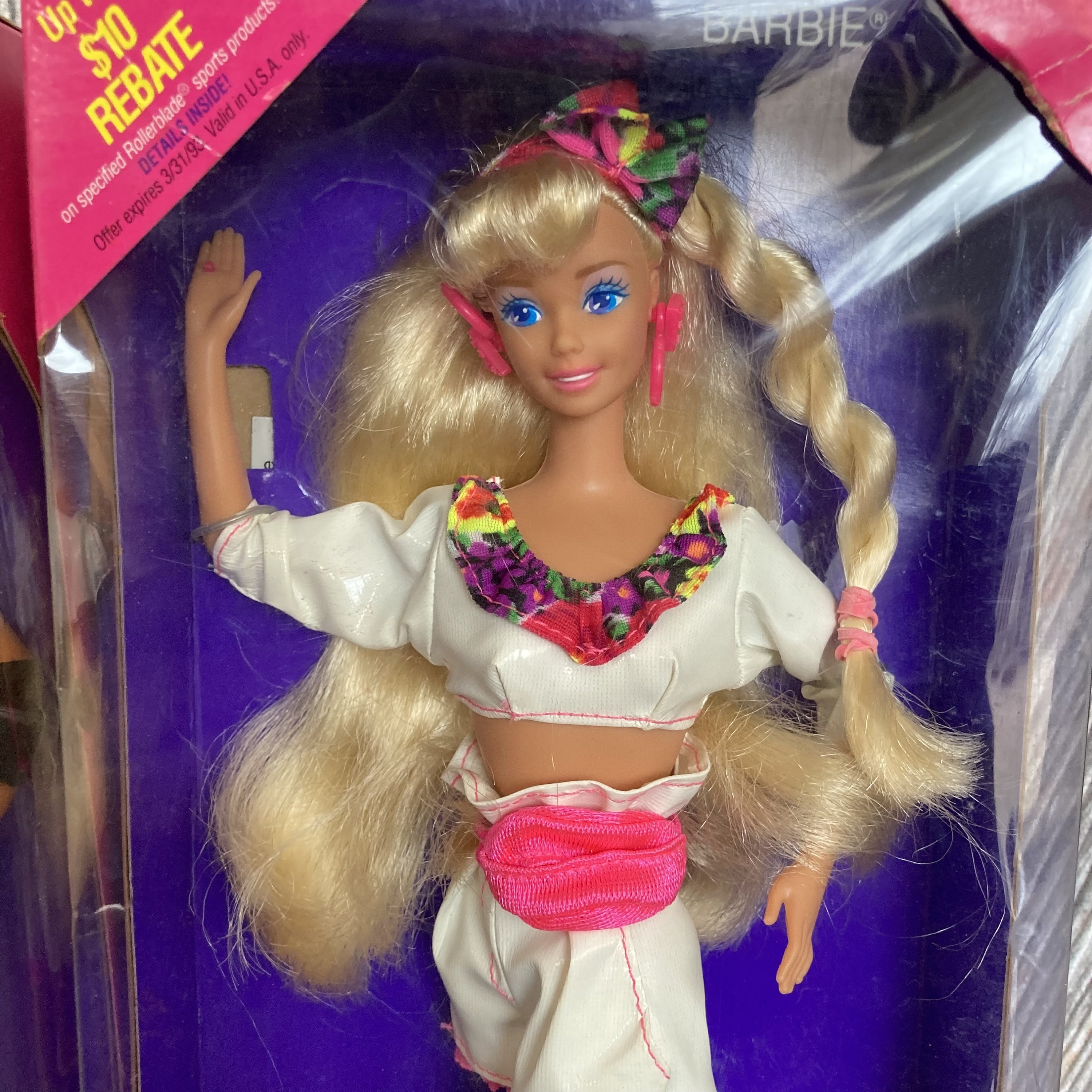 Rollerblade Barbie and Ken, Flicker N Flash Set {mattel 2215 2214 ...