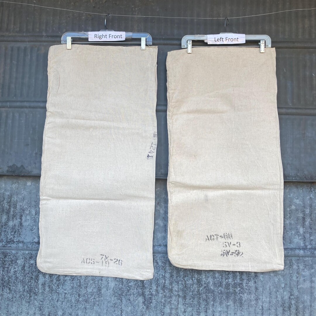 Vintage Washed and Ironed Unprinted Cotton Muslin Sack (group of 2) 60s ...