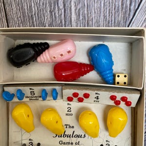 Vintage Cootie Game 1949 Complete the Game of Cootie Schaper Plastic ...