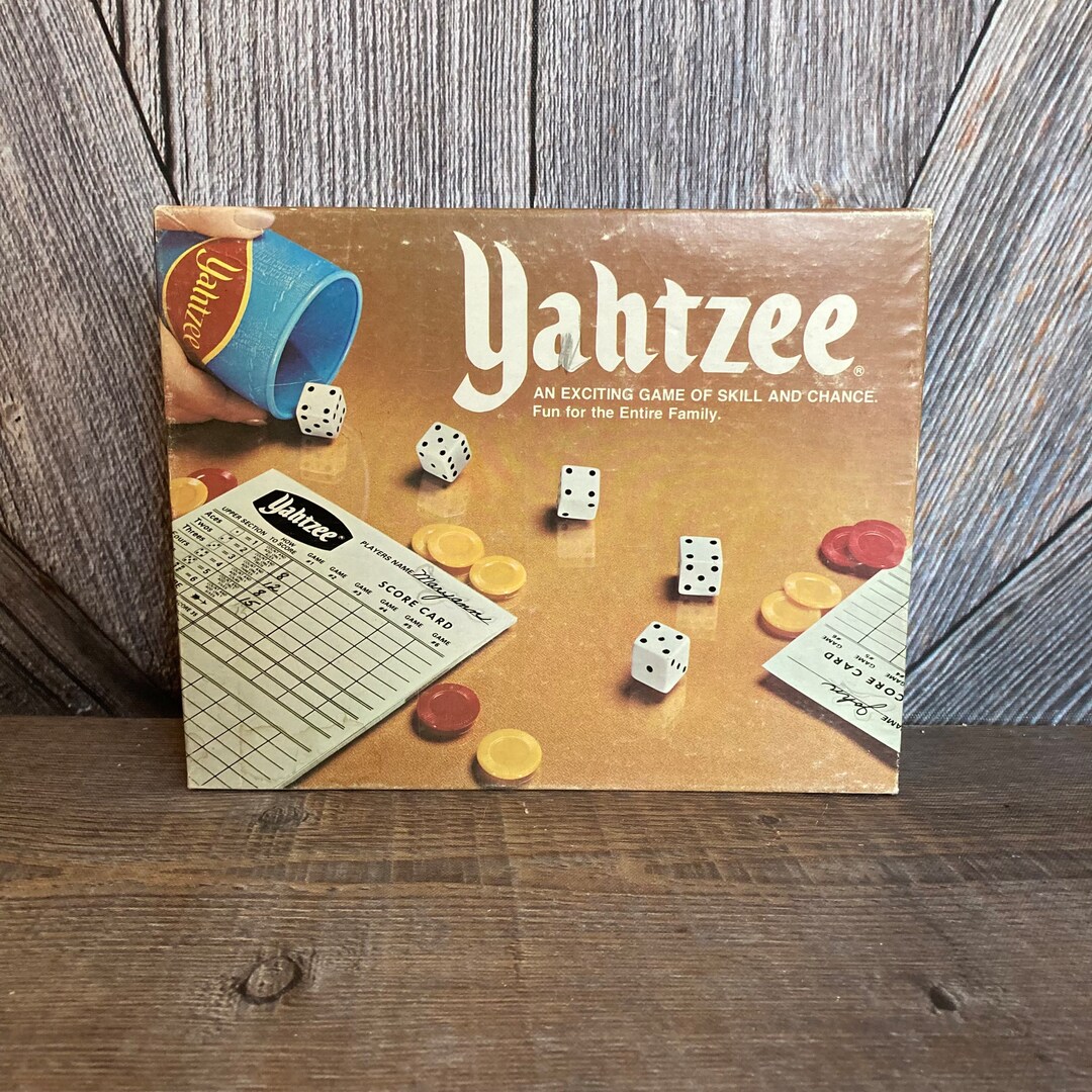 Vintage Yahtzee Board Game {1978 Milton Bradley} Family Game Night Gift ...