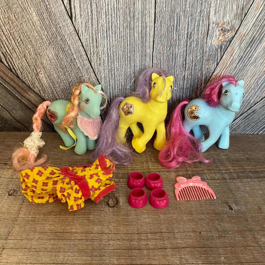 Vintage My Little Pony Princess Royal, Princess Aquamarine, Starburst ...