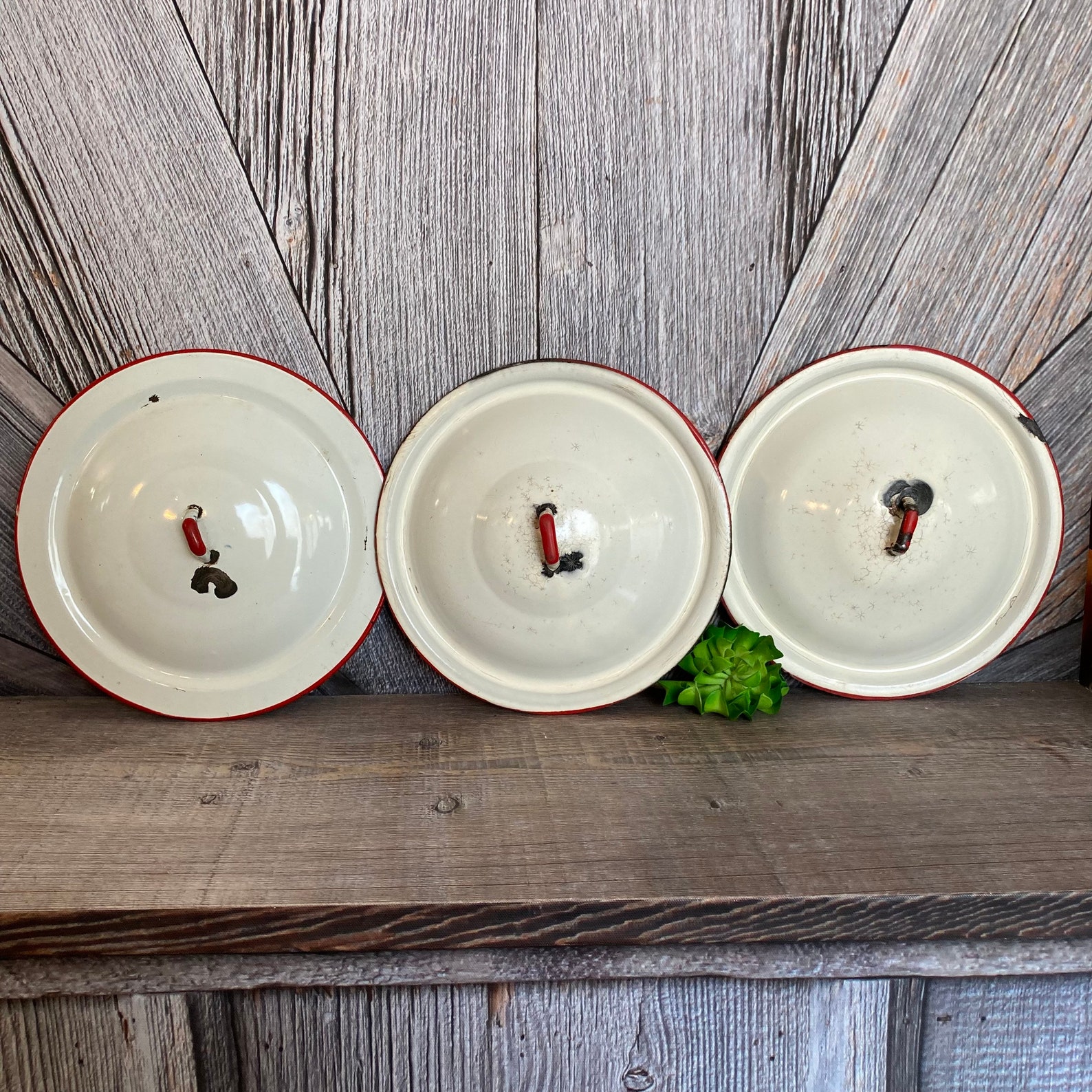 Vintage Enamel Lid enamelware Replacement Lid DIY Rustic Bird - Etsy