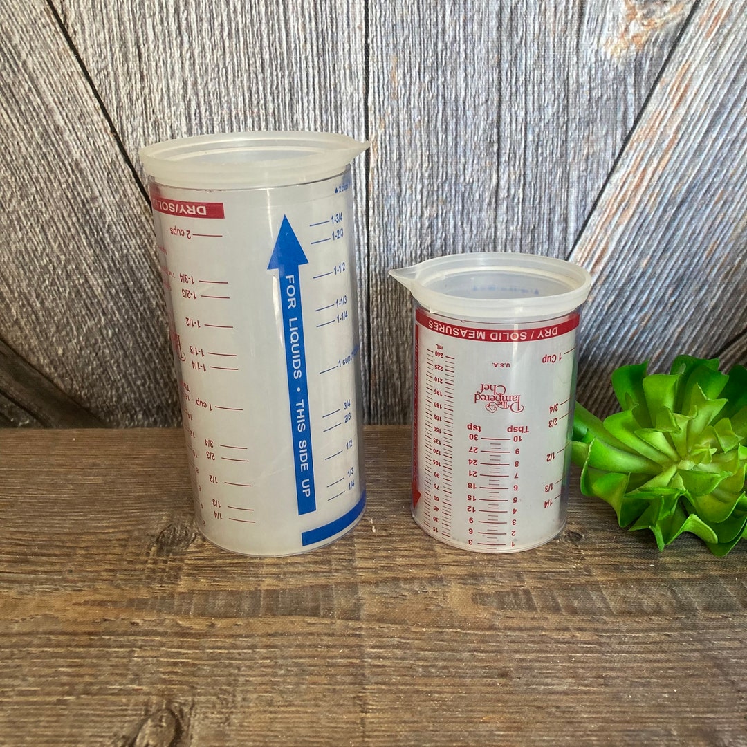 2 Vintage Pampered Chef Measure All Measuring Cups for Peanut Butter ...