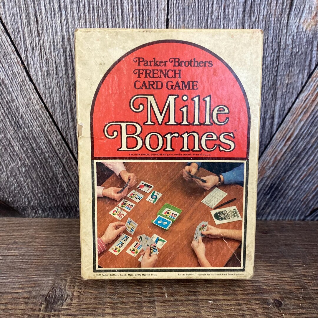 Vintage Mille Bornes French English Card Game 1971 Parker Brothers Game ...