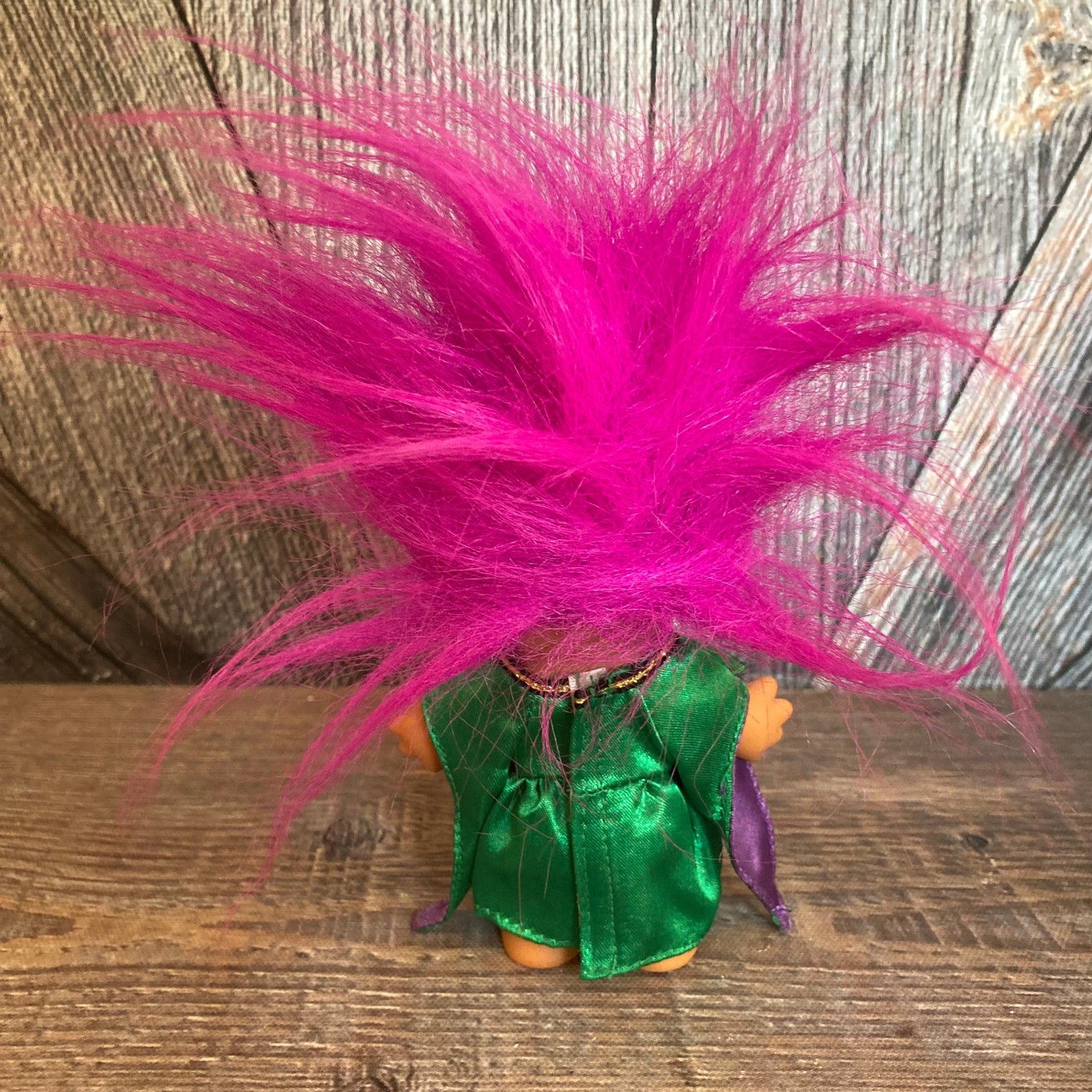 Vintage Queen Troll Doll {king or Queen Royal Troll With Green Dress ...