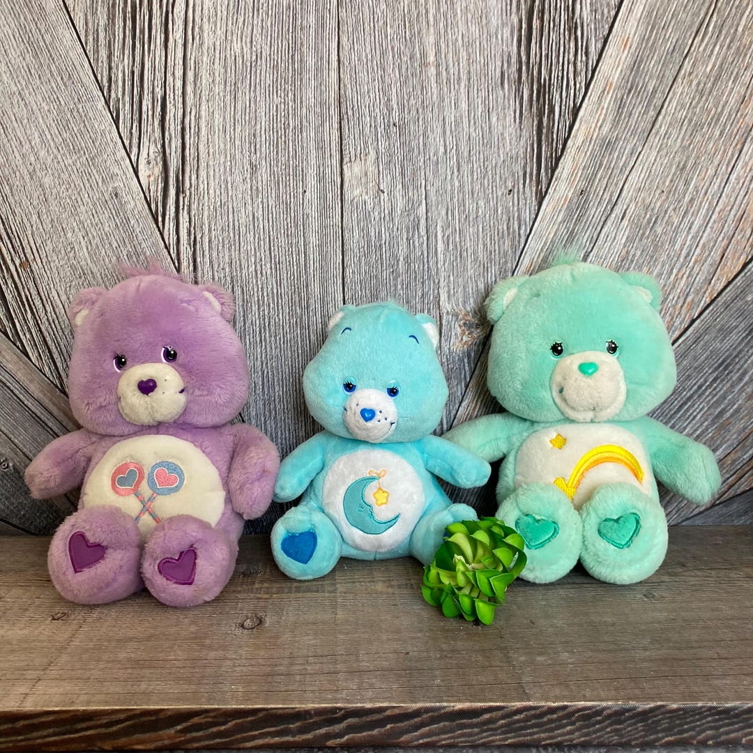 Vintage Care Bear Plush Toy Pick 1 Carebear Stuffed Animal Share Bear ...