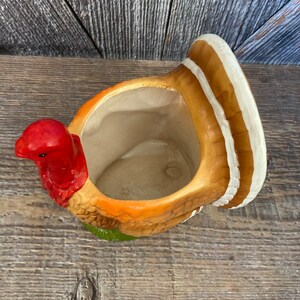 Vintage Ceramic Turkey Planter cute Turkey Planter Indoor Pot Vintage ...