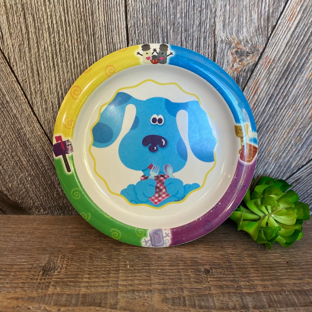 Vintage Blues Clues Plate {blues Clues Puppy Dog Zak Designs Plastic ...